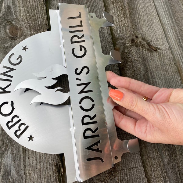 Personalised Stainless Steel BBQ Tool Rack Grill Accessory - Etsy
