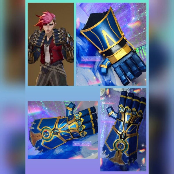 Vi Arcane Atlas Gauntlet Cosplay Blueprint and Instruction Guide (PDF ...