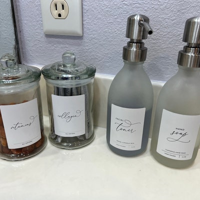 Modern Laundry Room Cleaning Labels 12 or 15 Durable, Waterproof Labels ...