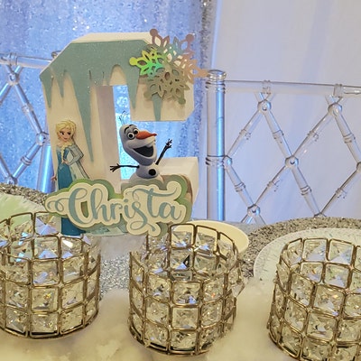 Frozen 3D Letter, Elsa 3D Letter, Frozen Party Supplies, Elsa Party ...