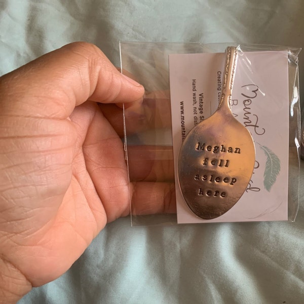 Personalized Spoon Bookmark, Custom Bookmarks, Flattened Spoon Bookmark ...