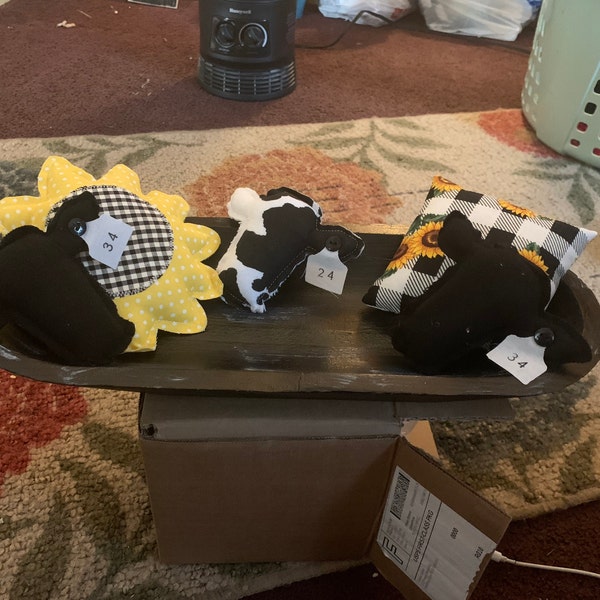 Cow Bowl Filler / Farm Tiered Tray / Farmhouse Tiered Tray / Cow Tiered ...