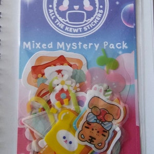 Cute Stickers Clear Kawaii Stickers Bunnies & Bears Outline - Etsy