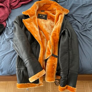 Men's Shearling Gray Flight Jacket B3 B2 for Men | Etsy