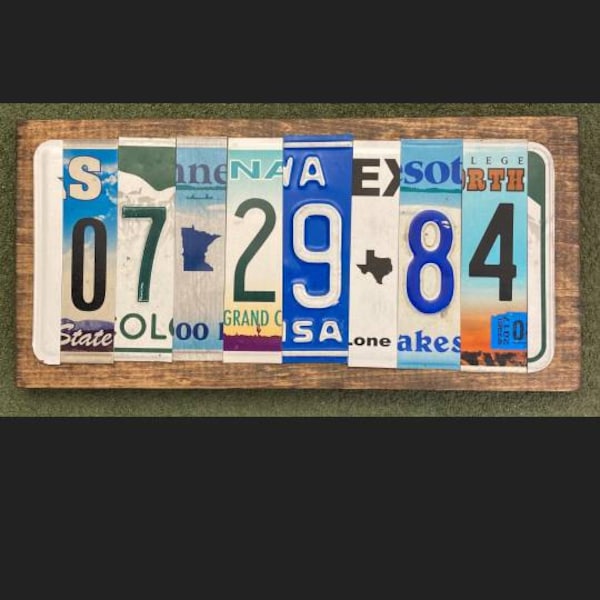 Custom License Plate Sign ~ Last Name - Custom Sign ~ Customized ...