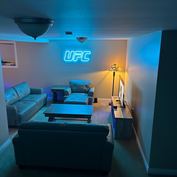 Ufc Neon Sign, Ufc Led Sign, Ufc Neon Light, Ufc Logo Light, Boxing ...