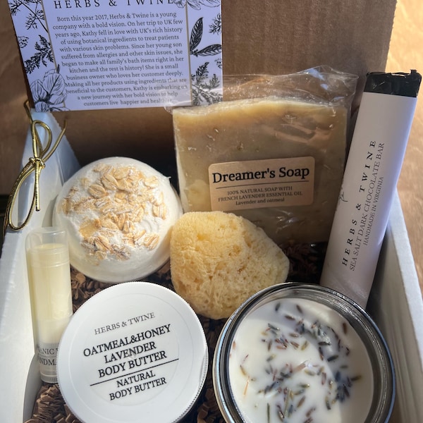 Relaxation Stress Relief Aromatherapy Gift Box Self Care Spa Gift Set ...