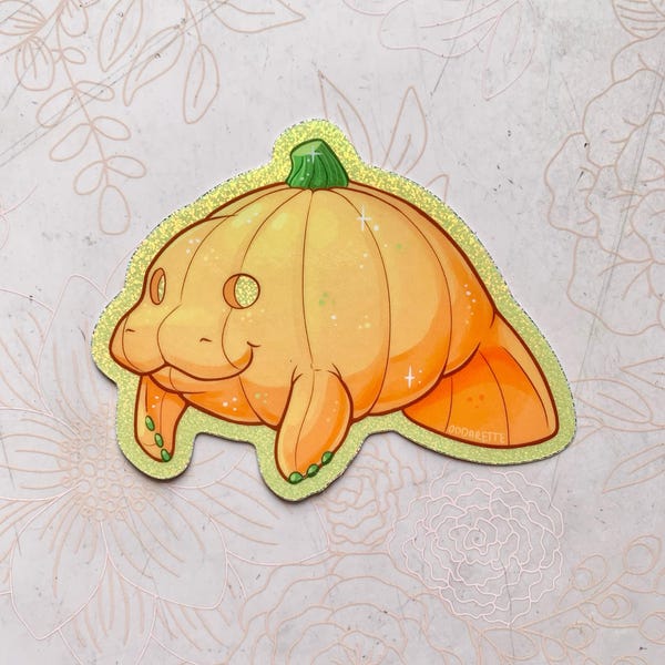 Pumpkin Cat Sticker - Vinyl Sticker - Die Cut Sticker - Jack-o-lantern ...