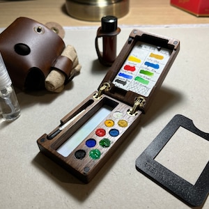 Wood Briefcase for Writers. Handmade With Walnut and Leather. Carry ...