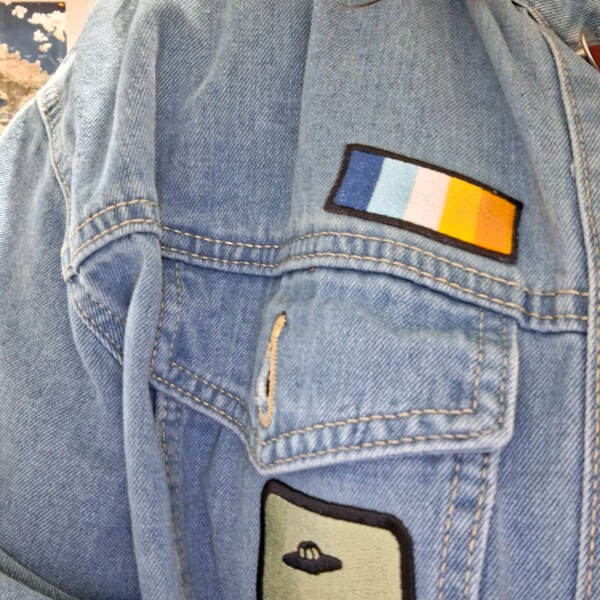 Large Spine Vertebrae in White or Black Iron-on or Sew-on Patch ...