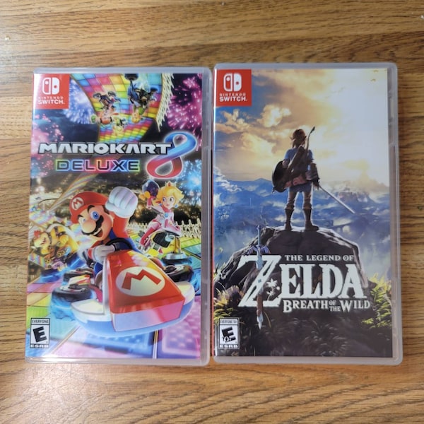 Mario Kart 8 Deluxe Replacement Cover & Case: Double-sided Insert for ...