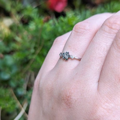 14K Japanese Sakura Ring, Cherry Blossom Ring, Mum Daughter Promise ...