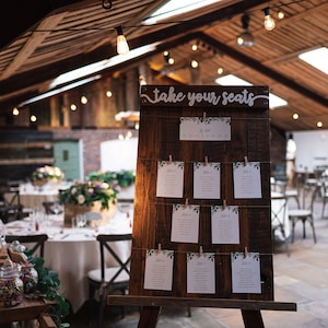 PERSONALISED Wedding Table Plan Rustic Wooden Table Plan | Etsy UK