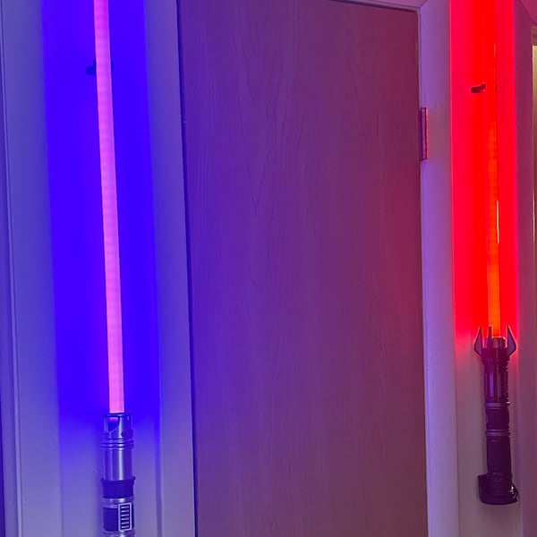 Galaxys Edge Lightsaber Mount, 2 Prong Pommel Lightsaber Mount, Low ...
