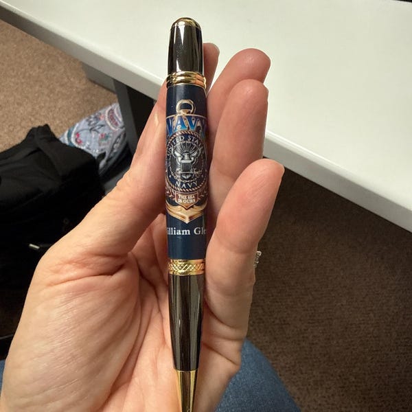 US Navy - the Sea is Ours - Special Decal - Classic Twist Ballpoint Pen ...