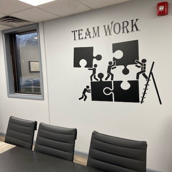 Office Wall Decal,teamwork Decal, Office Wall Art,office Decor,teamwork ...