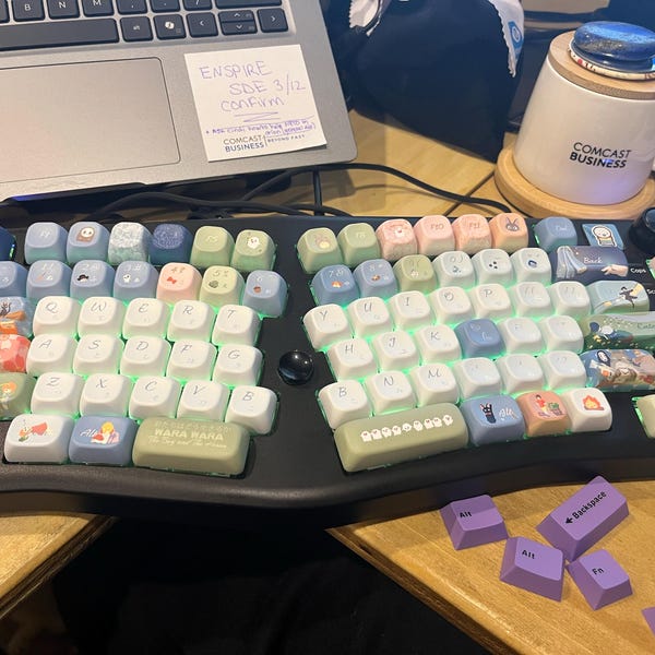 Cyberpunk: Edgerunner 124 Keycaps Set - Dual Legends (top + Side), Cool ...