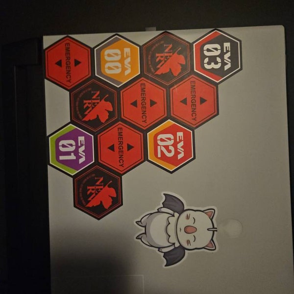 EVA Unit Head Vinyl Decal Sticker for Car With Scotlight Eye - Neon ...