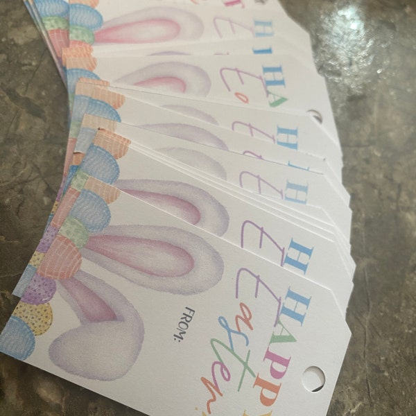 EDITABLE Easter Gift Tags, Easter Printable, Kids Easter Basket ...