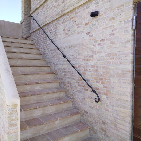 Wrought Iron Handrail From 50 Cm to 400 Cm Raffaello Model Made in ...