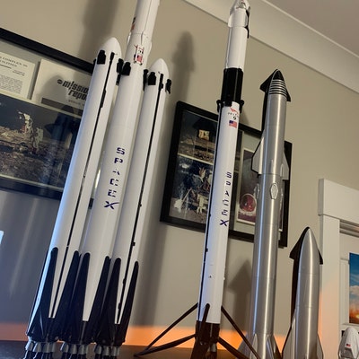 2 Large Models Set 5ft Spacex Falcon 9 and Falcon Heavy Model - Etsy