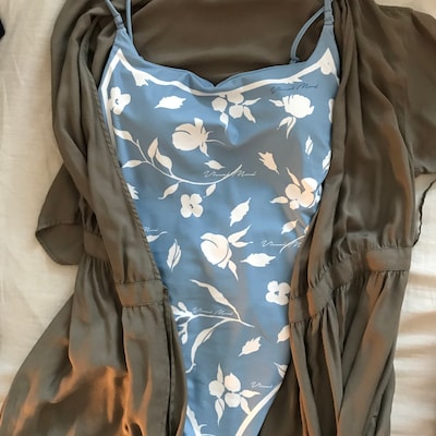 REVERSIBLE One Piece Swimsuit Swimsuit Bathing Suits Monokini Floral ...