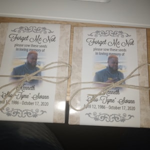 Personalized Memorial Tissue Packs Funeral Facial Tissue | Etsy