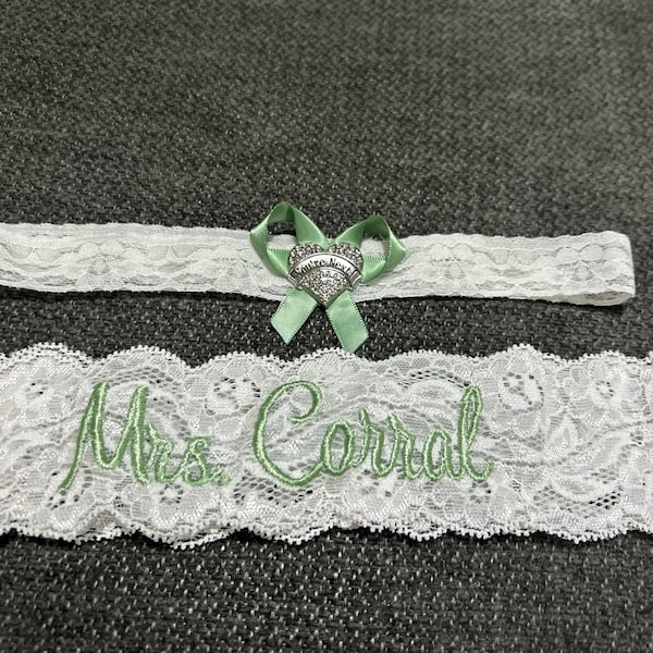 Malibu Blue Wedding Garter Belt Personalized Garter Non Slip Your Are ...
