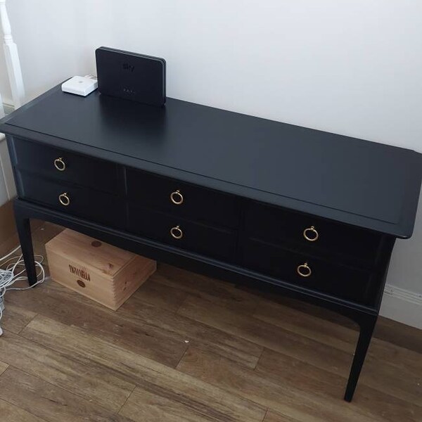 Stag Minstrel Linen Cupboard / Bathroom Cabinet / Hallway Unit ...