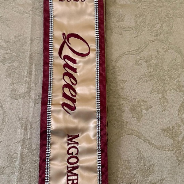 Bridal Lace Sash Custom Border Sash Personalized Gifts Embroidery Lace ...