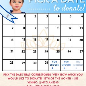 EDITABLE Support My Season Chart Dance Fundraiser Competition Dance ...