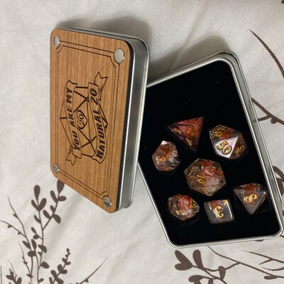 Purple Turtle Dice Set, Transparent With Light Purple Turtle Inside ...