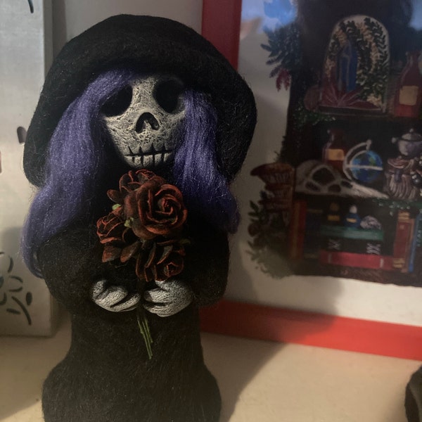 Dumbo Rat on Cemetery. Tombstone Red Flowers Skulls on Rock. Colorful ...