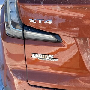 TARDIS Chameleon Edition Dr Who Car Emblem Chrome Plastic | Etsy