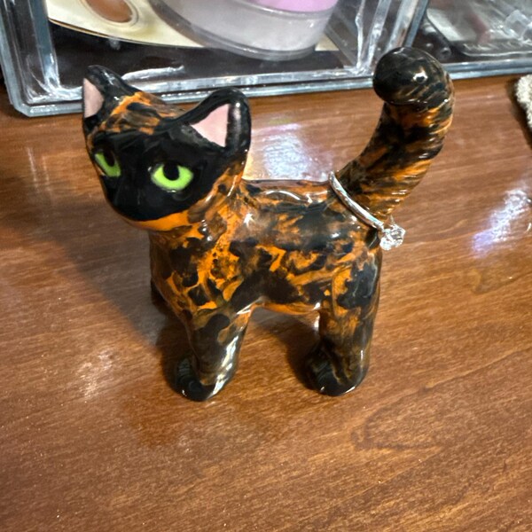 Tortoiseshell Cat Cake Toppers, Wedding Decor, Tortie Figurines ...