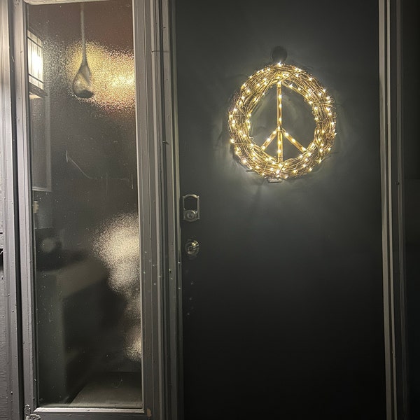 Peace Sign Tree Topper, Peace Christmas Tree Topper, Peace Sign Topper ...