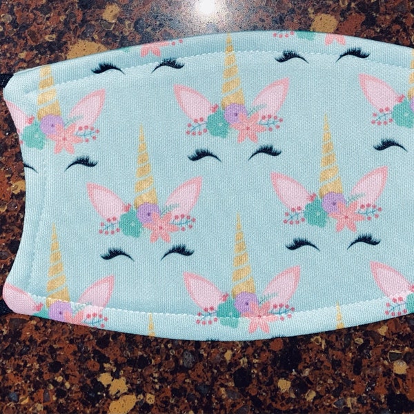 Unicorn Faces Digital Papers and Clipart, Rainbow Pastel Unicorn ...