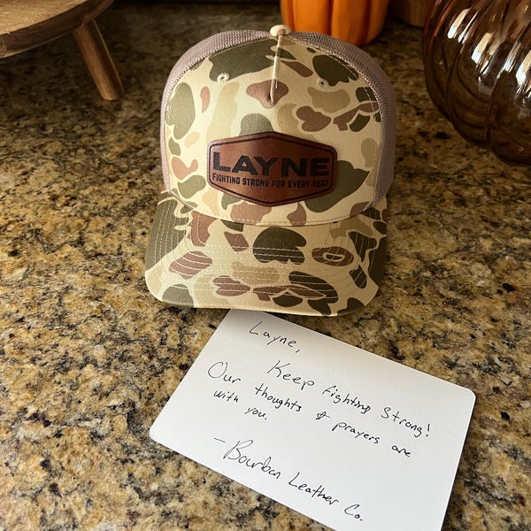Richardson 112 PFP Custom Leather Patch Hat, Duck Camo, Printed Five ...