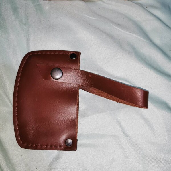 Hand-forged Viking Axe With Hammer Poll – Walnut Handle, Leather ...