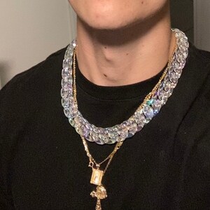 Clear Large Cuban Link Necklace. Acrylic Glass Chain. | Etsy