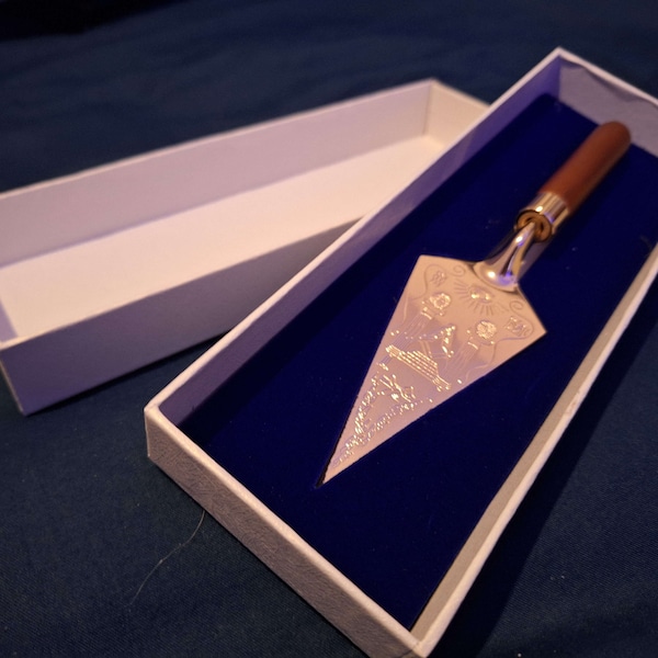 Masonic Trowel for Freemasons, Gold or Silver, Lodge,masonic Square and ...