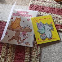 Coffee Cat Vinyl Sticker catfeine Coffee Sticker, Caffeine Cat Pun, Cat ...