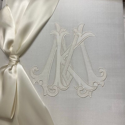 Monogrammed Wedding Book - Etsy