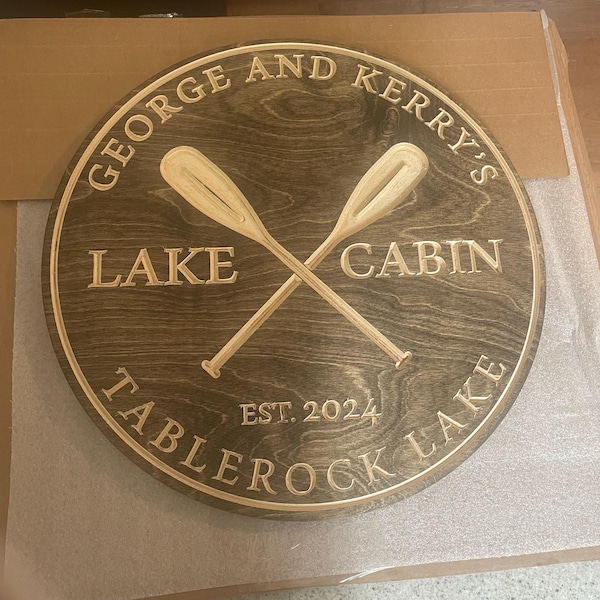 Lake House Sign | Lake Gifts | Family Lake House | Custom Wood Sign ...