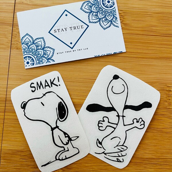 Snoopy Peeking Decal, Snoopy Waving Hi Decal, Snoopy Laying, Snoopy ...