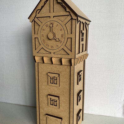 Clock Tower Bottle Gift Box SVG File Not A Physical Product - Etsy