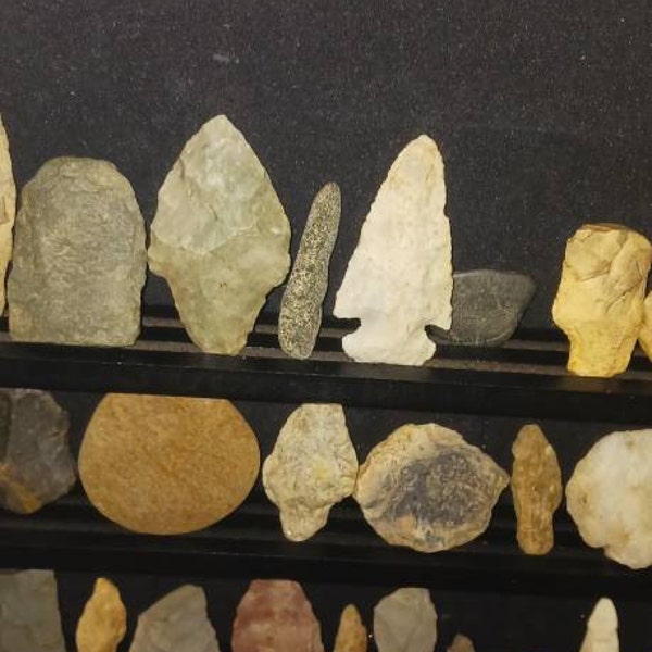 5 Paleo Flint Blade Tool Knife Point Arrowheads Indian Artifact - Etsy