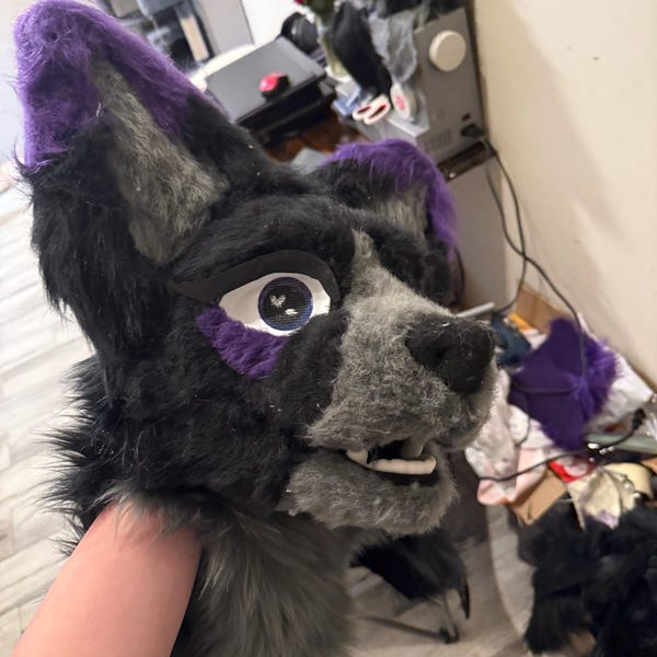Ferret | Caniform Fursuit Headbase | 3D Printed in PLA | Furry Head ...