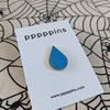 Water Drop Enamel Pin - Etsy