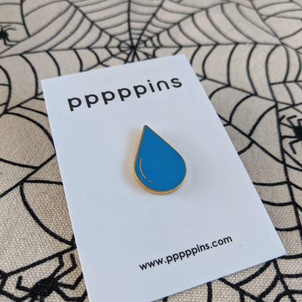 Water Drop Enamel Pin - Etsy